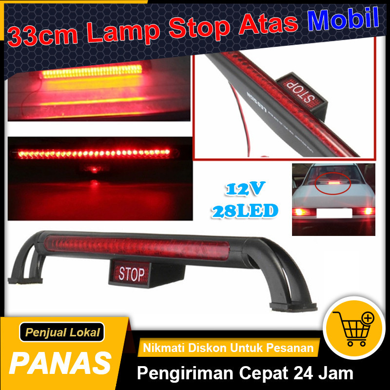 Jual Lampu Rem Troli 12V/24V Tingkat Tinggi 28LED Lampu Stop Atas Mobil ...