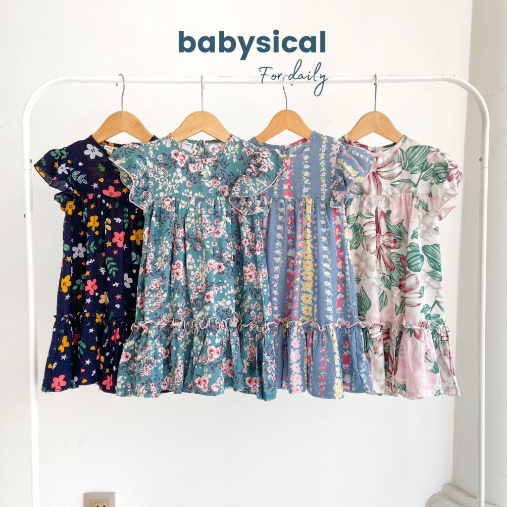 Jual BABYSICAL 1-6 Tahun LAVANYA DRESS // Dress Anak Cantik Ruffle Baju ...