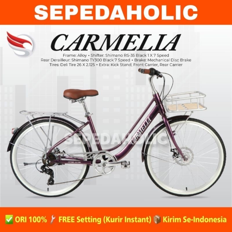 Jual Sepeda City Bike ELEMENT CARMELIA 26 Inch Urban Classic Keranjang ...