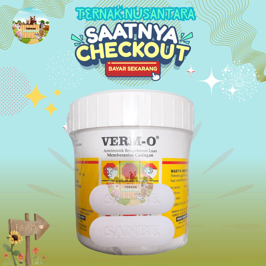 Jual ECER VERM O 1 BOLUS - Obat Cacing Hewan Ternak Sapi, Kerbau Dan ...