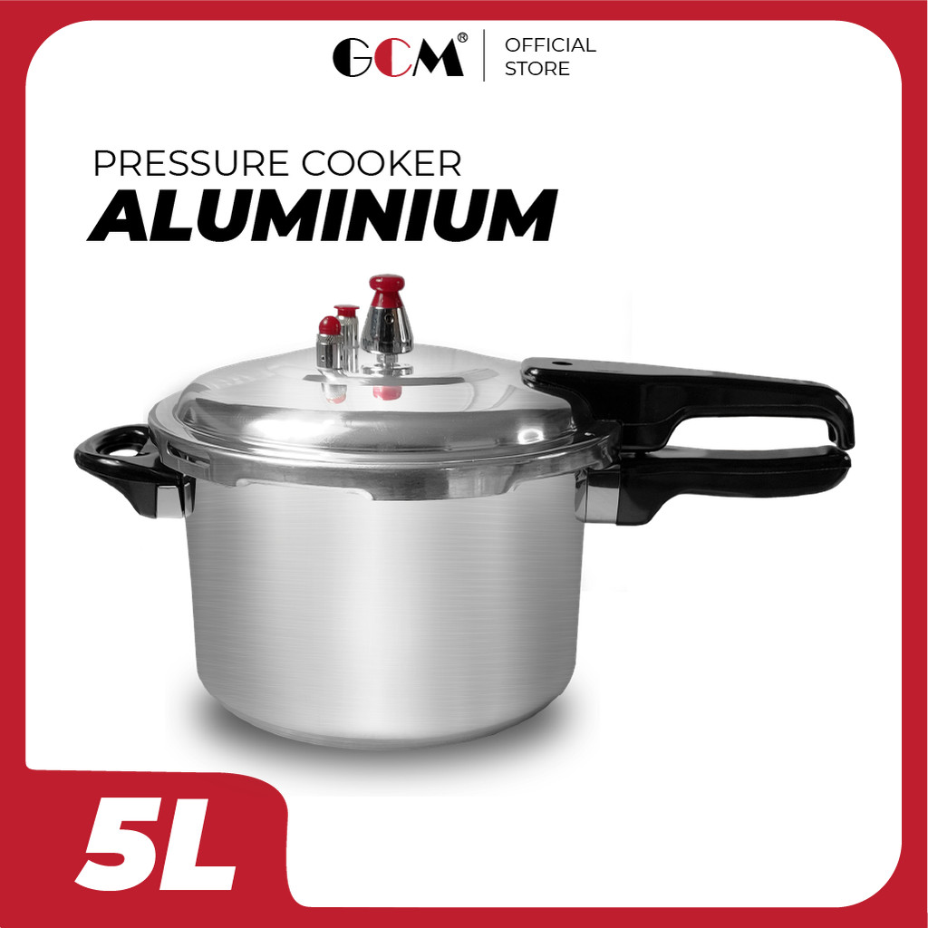 Jual Panci Presto Daging 5 Liter Pressure Cooker Kapasitas 4L Aluminium Tebal Gagang Panjang ...
