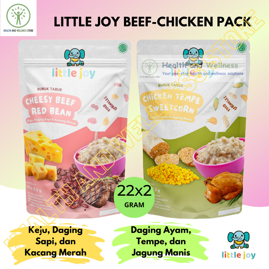 Jual Little Joy Cheesy Beef Red Bean Chicken Tempe Sweetcorn 22 Gram ...