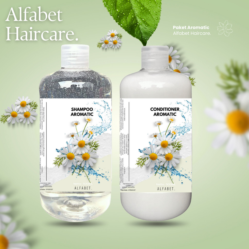 Jual Paket Shampo + Conditioner Aromatic 500ML - Alfabet paket sampo ...