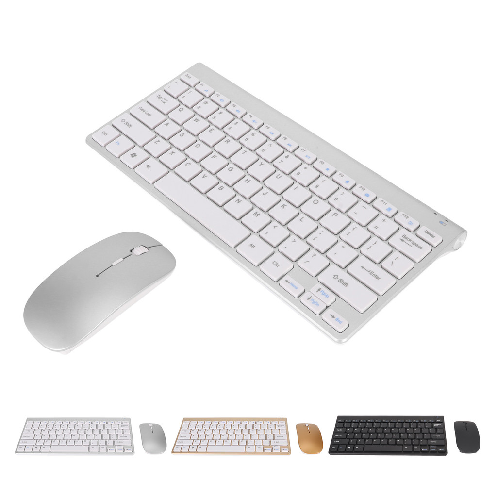 Jual Wireless Keyboard Mouse Kit Slim Wireless Key Mouse Combo Portable ...