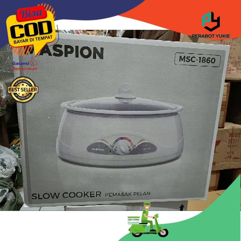 Jual PY ( INSTANT ) SLOW COOKER MASPION 6 LITER / MSC-1860 / MSC-6500 ...