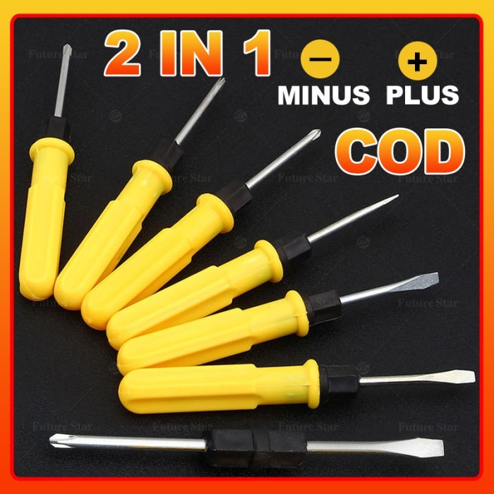 Jual Obeng Ketok Bolak Balik 4" Inch 10cm Plus-Ples-Minus-Mines 2 In 1 ...