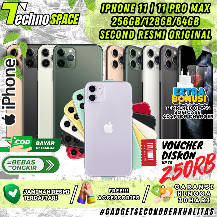 Jual iphone 11 | 11 PRO MAX 64GB 256GB Second Original Resmi ibox | Shopee Indonesia