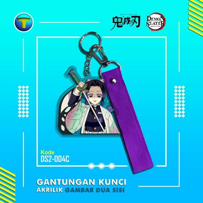 Jual Gantungan kunci anime Demon Slayer Shinobu Kocho Kimetsu No Yaiba ...