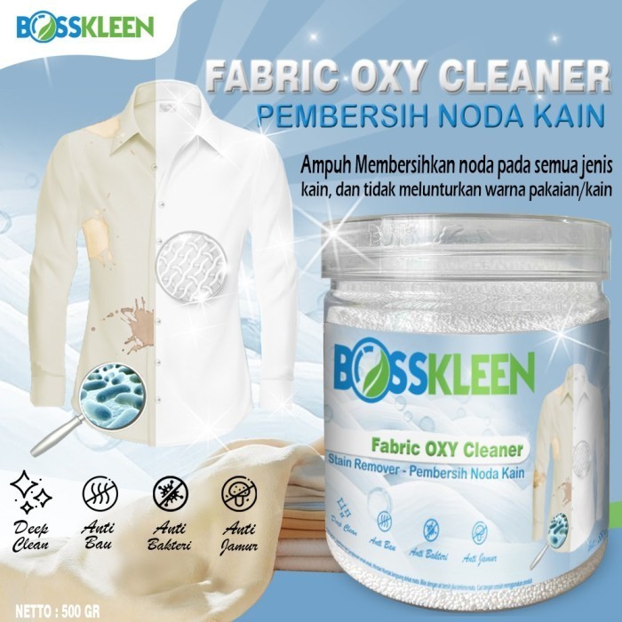 Jual Fabric Oxy Cleaner by BOSSKLEEN Pembersih Noda Pakaian Baju, kain ...