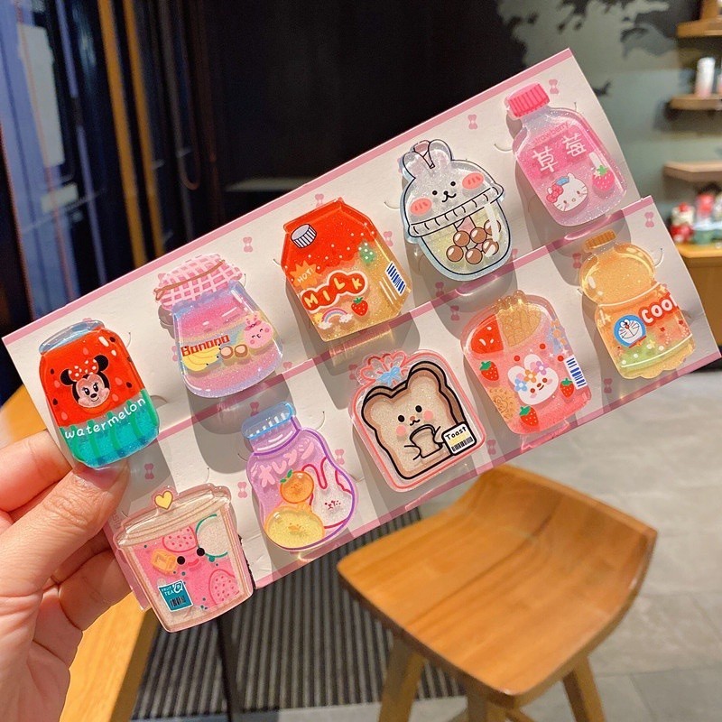 Jual Jepitan Rambut Korea Model Minuman Import Lucu 3D Anak TK SD Unik ...