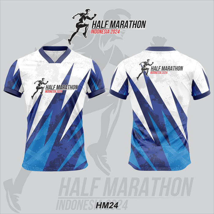Jual Jersey Running Full Printing Half Marathon Free Desain HM24 ...