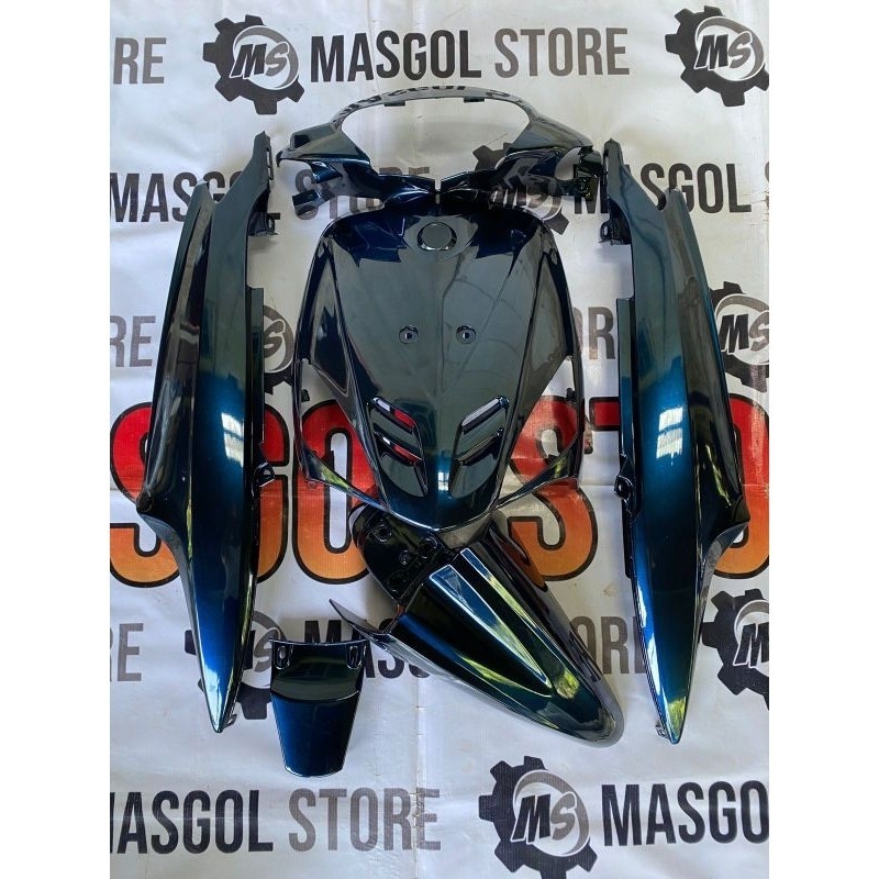 Jual Cover Full body halus Yamaha Mio sporty Hitam lembayung biru Blue ...