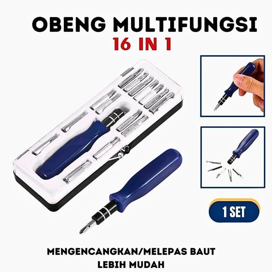 Jual OBENG SET 16IN1 MULTIFUNGSI | OBENG SET SERBAGUNA | OBENG LAPTOP | OBENG HP | OBENG ...