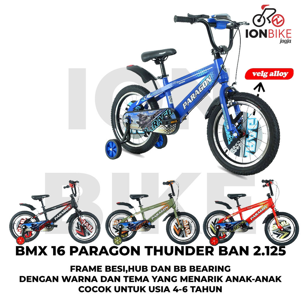 Jual Sepeda BMX 16 Paragon Thunder Hub Bearing BB Bearing Anak Murah ...