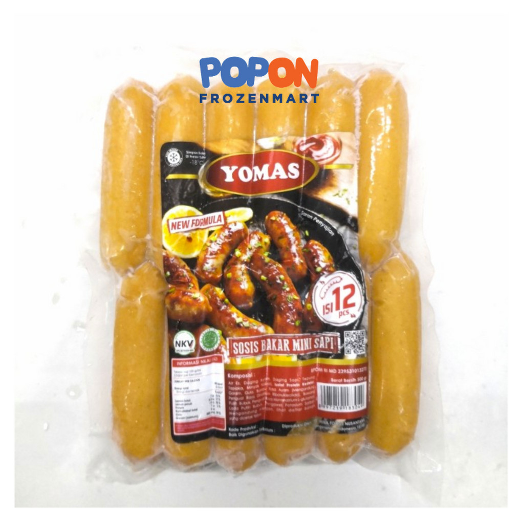 Jual YOMAS SOSIS SAPI ORIGINAL MINI ISI 12 | Shopee Indonesia