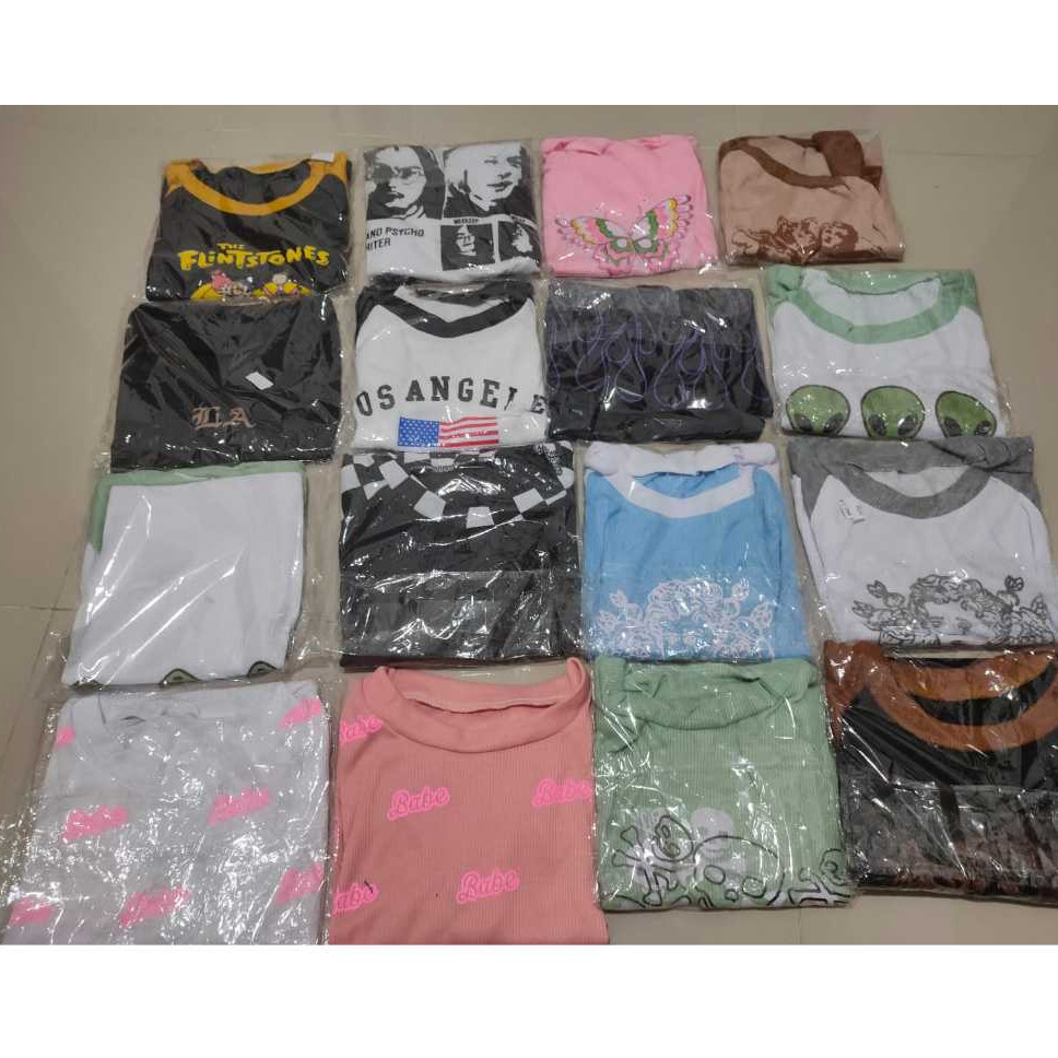 Jual Weijia Fashion Paket Baju Crop Top 6PSC Murah / Crop top murah isi ...