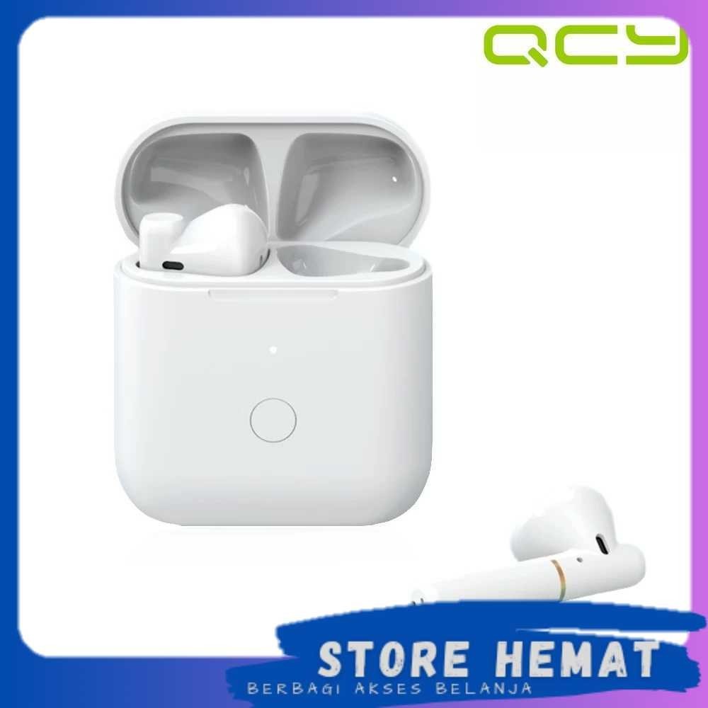 Jual QCY T8 - Wireless Bluetooth 5.1 Half In-Ear TWS with Storage Box | Shopee Indonesia