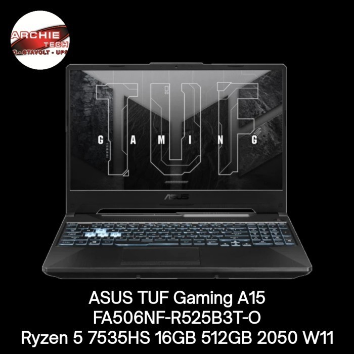 Jual ASUS TUF Gaming A15 FA506NF R525B3T O Ryzen 5 7535HS 16GB 512GB ...