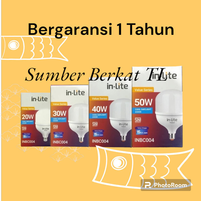 Jual Inlite Lampu Led Capsule 20W 30W 40W 50W IN-LITE INBC004 Garansi 1 Thn | Shopee Indonesia