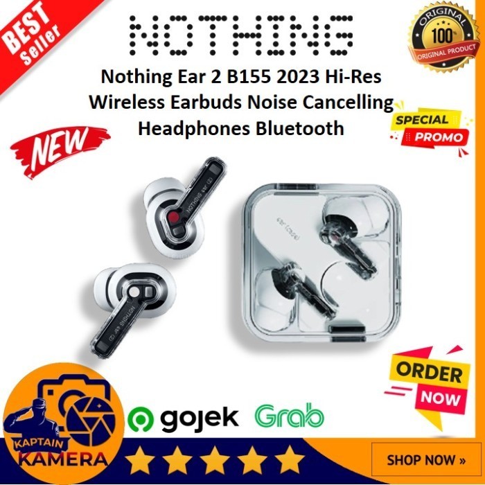 Jual Nothing Ear 2 B155 2023 Hi-Res Wireless Earbuds Noise Cancelling ...
