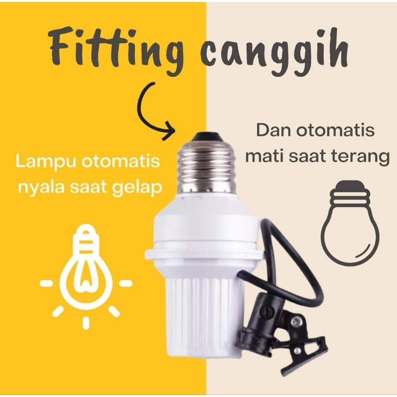 Jual KONGDO Fitting Sensor Lampu/ Fitting Sensor Siang Malam Fitting ...