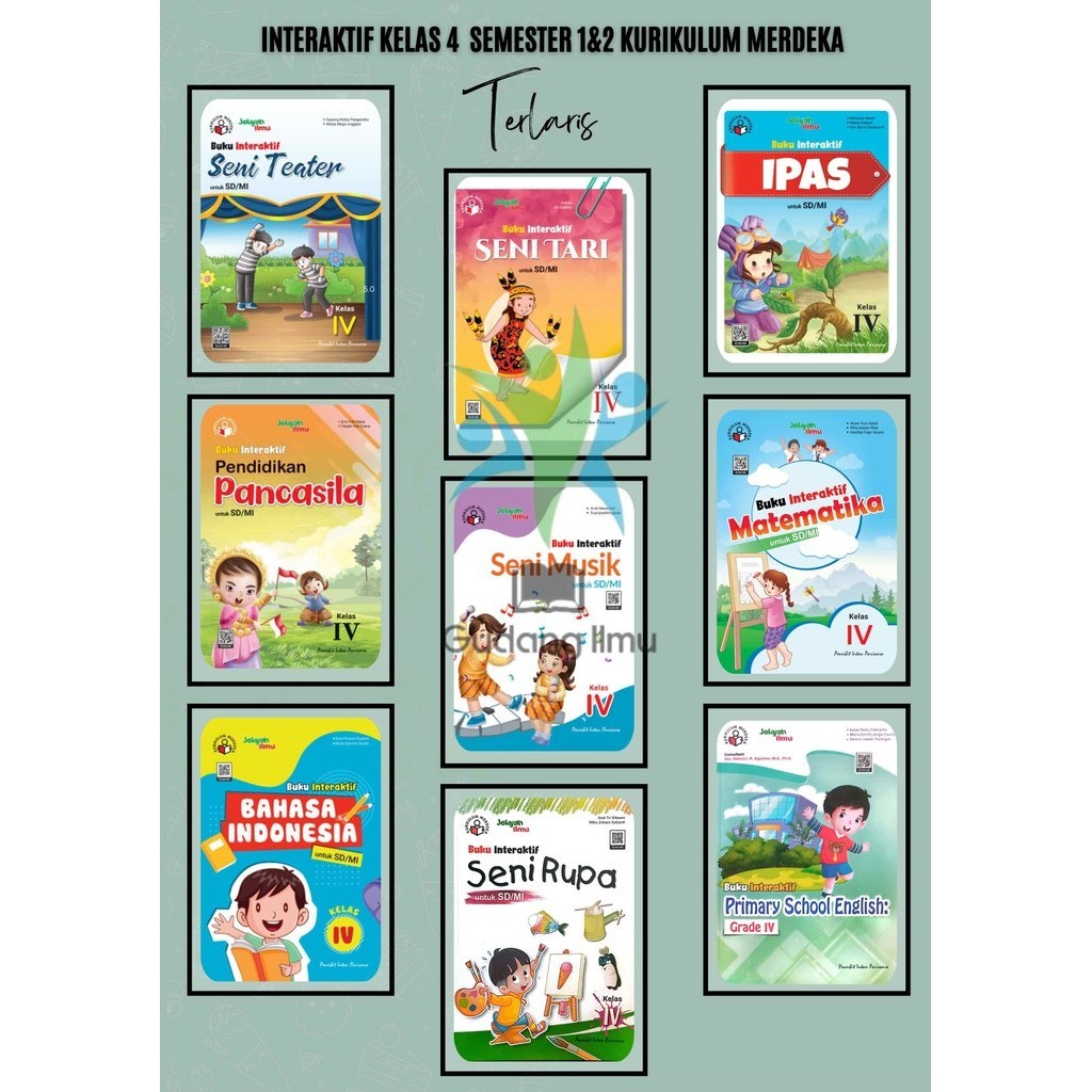 Jual Buku Interaktif SD/MI Kelas 4 Semester 1&2 Kurikulum Merdeka Intan pariwara Tahun 2024 ...