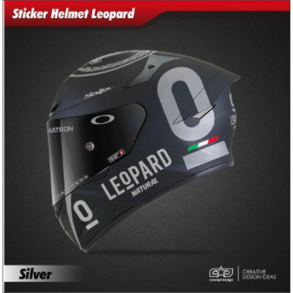 Jual STICKER HELM LEOPARD CUTING STICKER TERBARU LIMITED EDITION ...