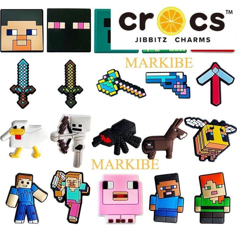 Jual Jibb Croc 387 Pin Sandal Minecraft TNT Aksesoris Hiasan Sendal ...