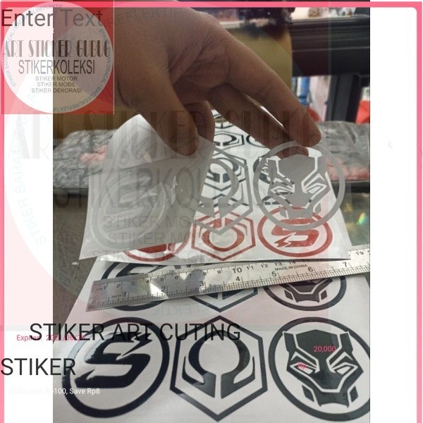 Jual sticker full set cuting 3 logo keren#bahan cuting sticker, cocok ...