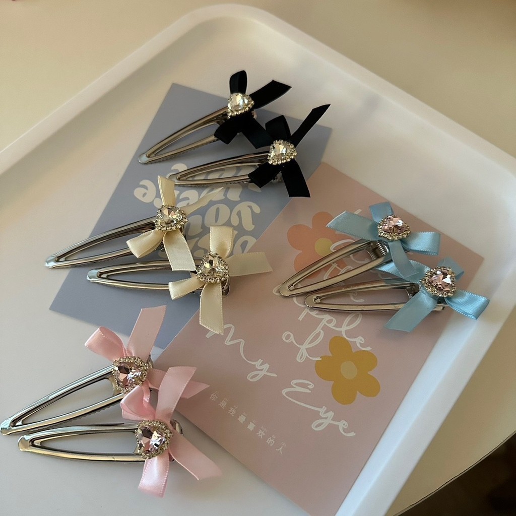 Jual Town Shell - Lilly Mini Ribbon Korean Hair Clip / Jepitan Rambut ...