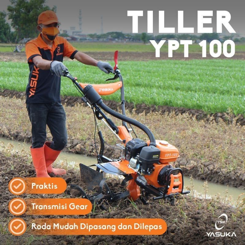 Jual Traktor Mini Tiller Yasuka YPT 80 dan YPT 100 | Shopee Indonesia