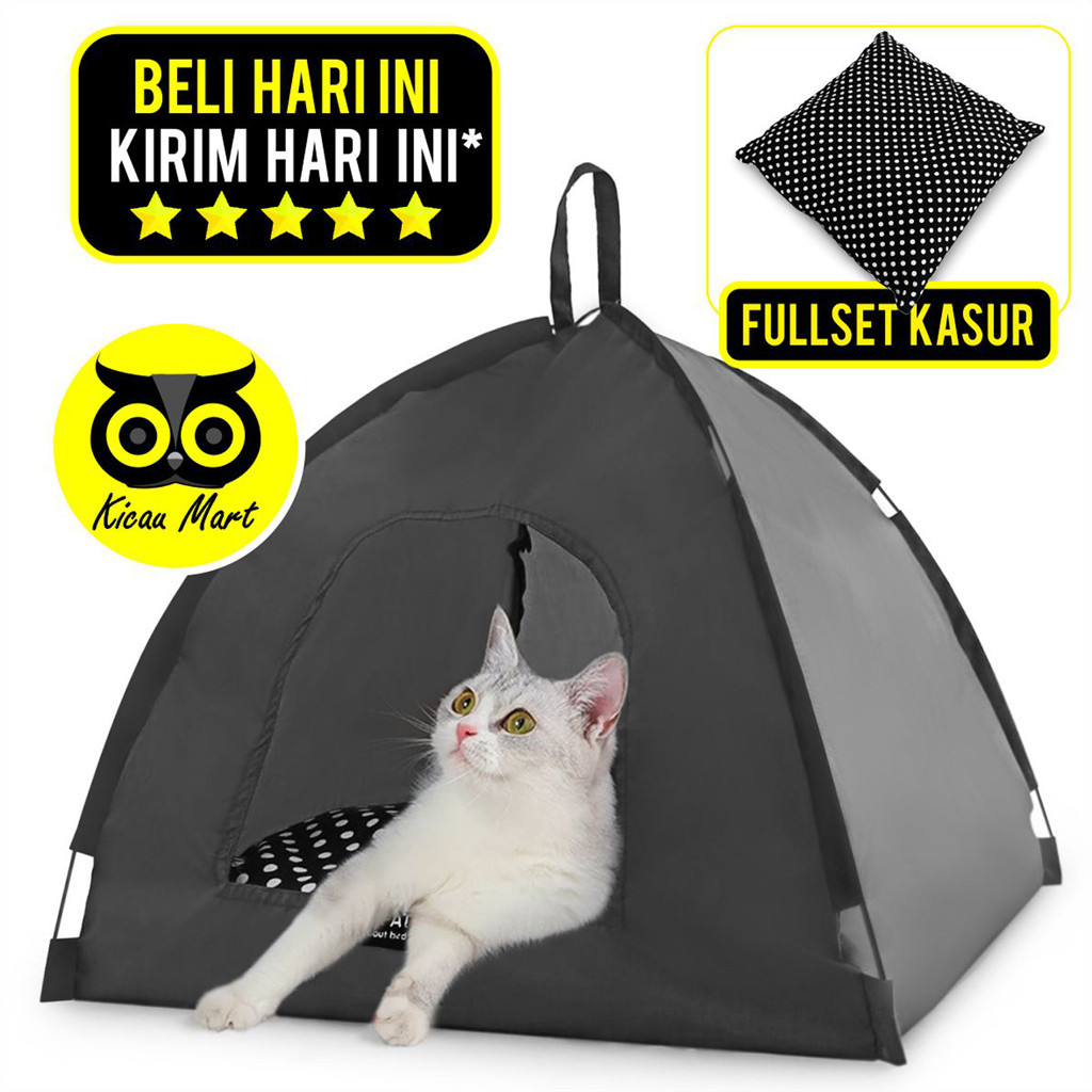 Jual Kasur Bantal Tempat Tidur Kucing Model Kandang Lipat Tenda Hewan ...