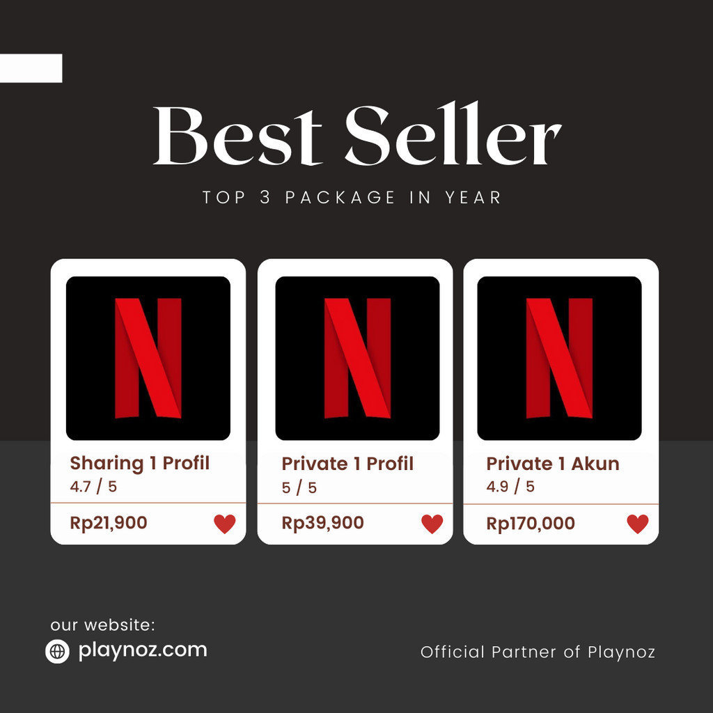 Jual Netflixx Premiun Private 4K UHD Bergaransi 100% - 1 Bulan | Shopee Indonesia