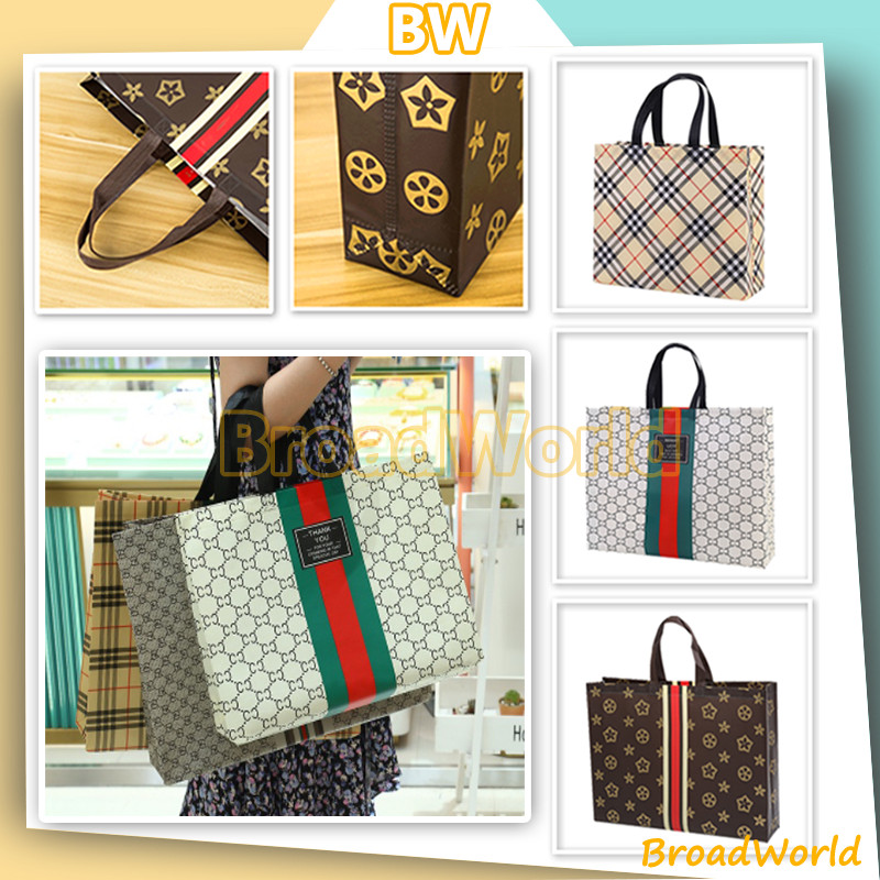 Jual tas parcel/Tote Bag Spunbond Kain Motif Premium/Goodie Bag ...