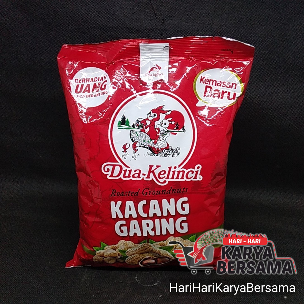 Jual MAKANAN RINGAN DUA KELINCI KACANG GARING 370GR | Shopee Indonesia