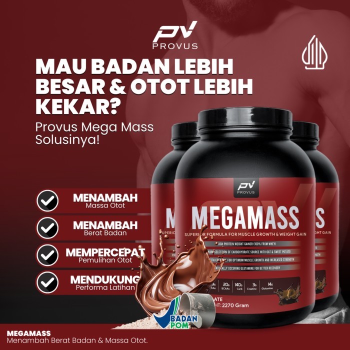 Jual Provus Megamass 5 Lbs Mega Mass Weight Gainer Protein | Shopee ...