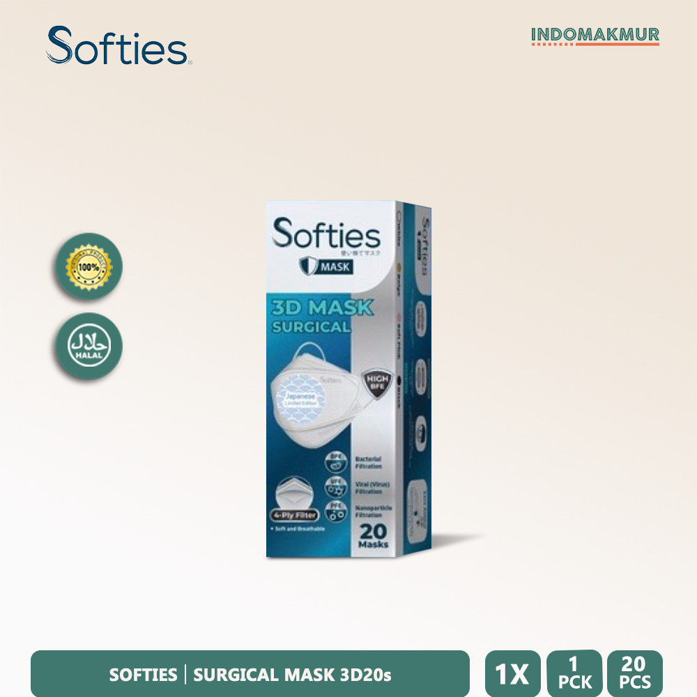 Jual IDM - Softies Mask Surgical - Masker Medis | Shopee Indonesia