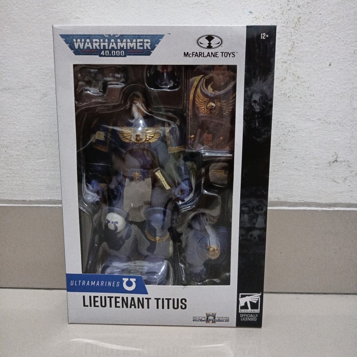 Jual mcfarlane warhammer 40k Ultramarines Liutenant titus | Shopee ...