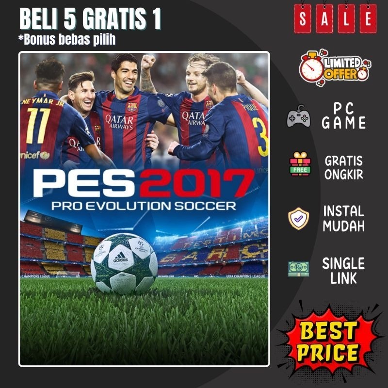 Jual PRO EVOLUTION SOCCER 2017 - GAME PC - GAME LAPTOP - LINK DOWNLOAD | Shopee Indonesia