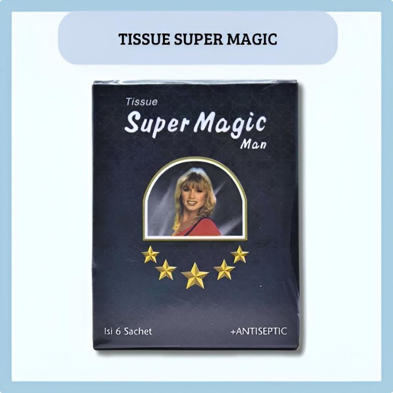 Jual Tissue Super Magic Antiseptic Isi 6 Sachet/BOX | Shopee Indonesia