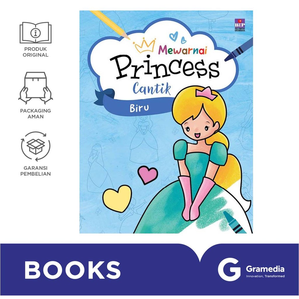Jual Mewarnai Princess Cantik: Biru | Shopee Indonesia