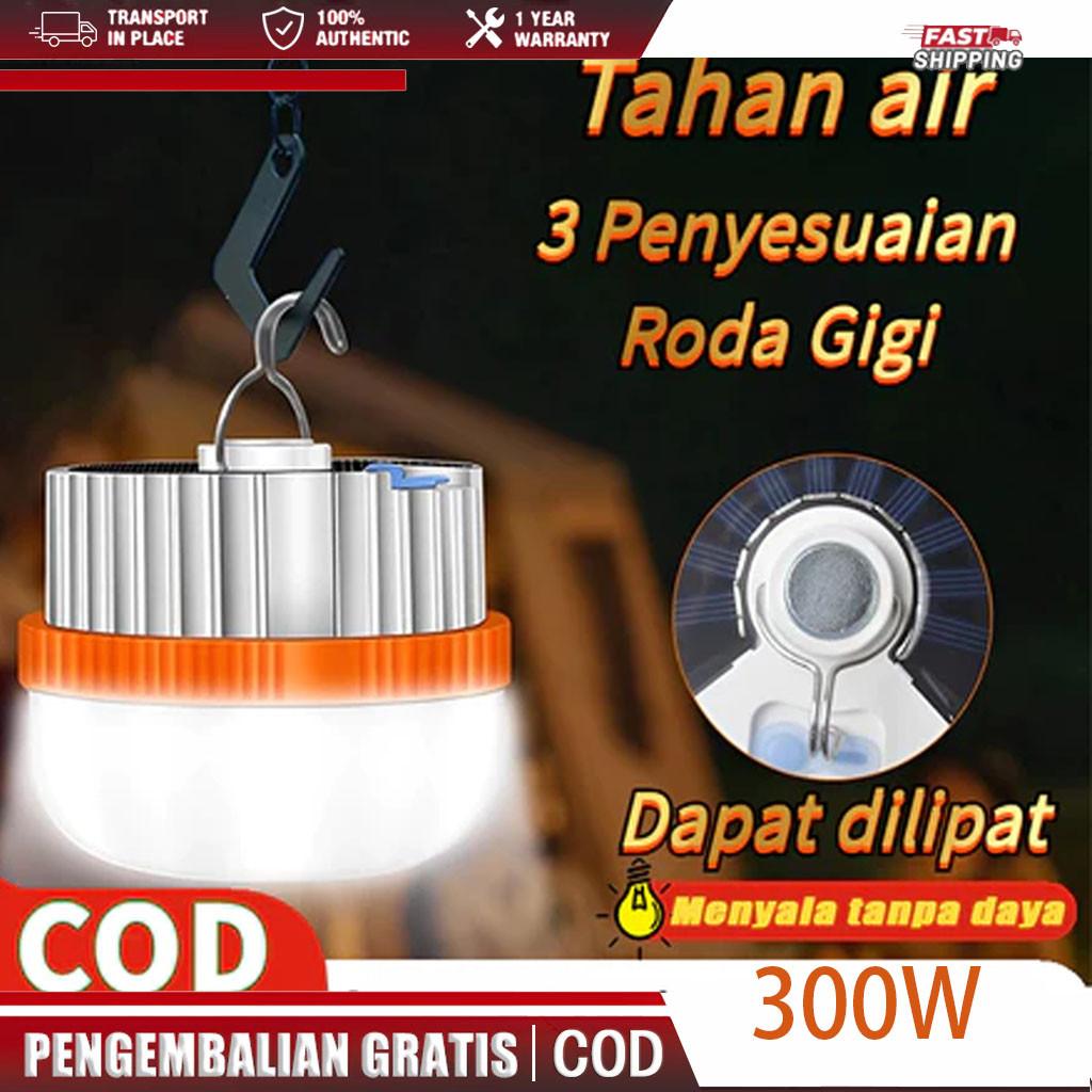 Jual [Rintisanlaut] Lampu Emergency Gantung Camping LED/Solar Panel Lamp Lampu Darurat Lampu ...