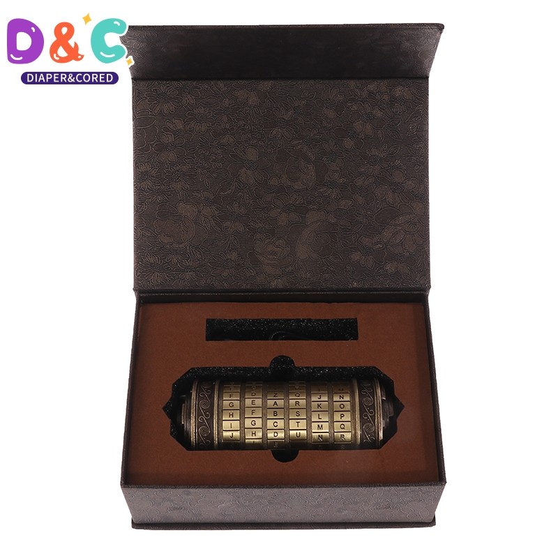 Jual Leonardo Da Vinci Code Toys Metal Cryptex Locks Wedding Gifts ...