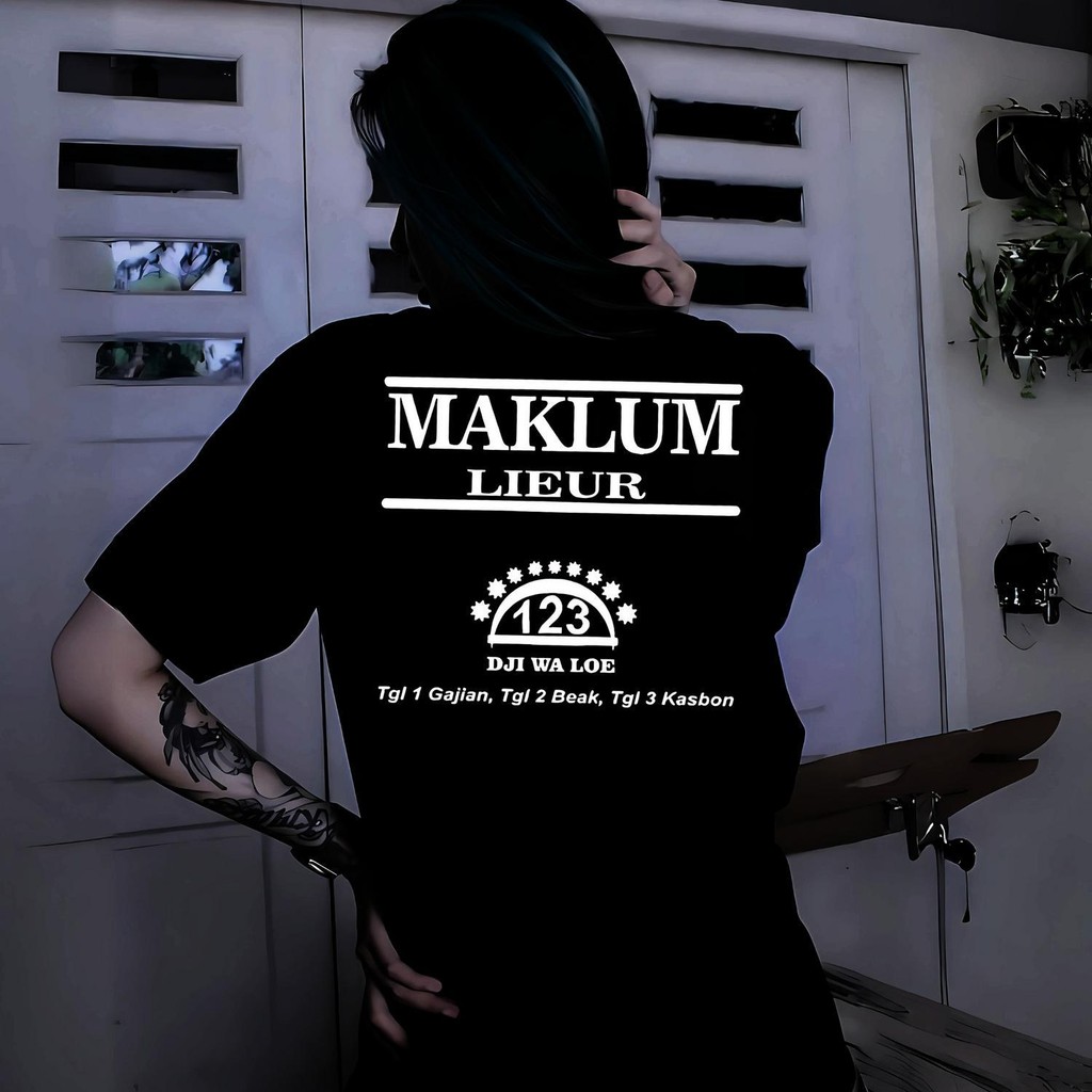 Jual KAOS MAKLUM LIEUR - Katun Combed 24s - Extra Soft Nyaman Sablon ...
