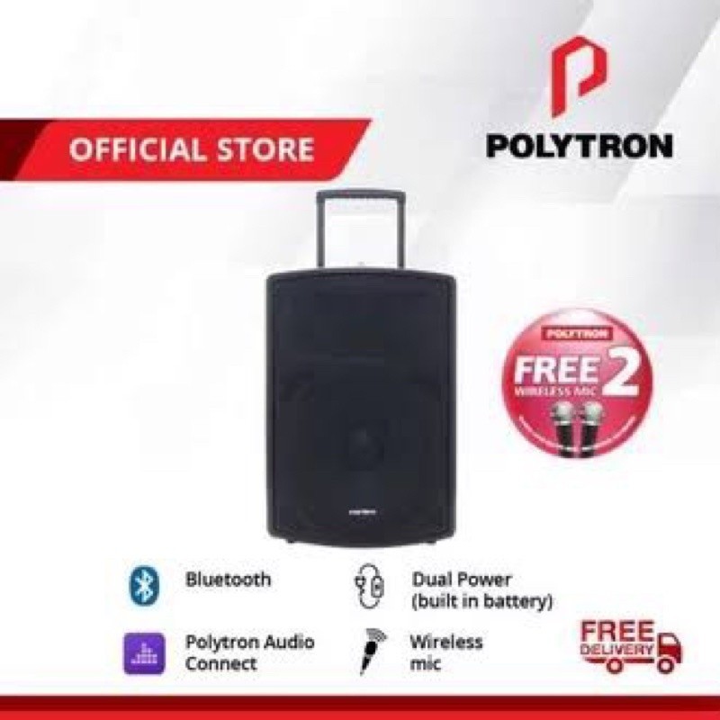 Jual POLYTRON ACTIVE SPEAKER PORTABLE PROFESSIONAL 12" PAS PRO12F3 ...