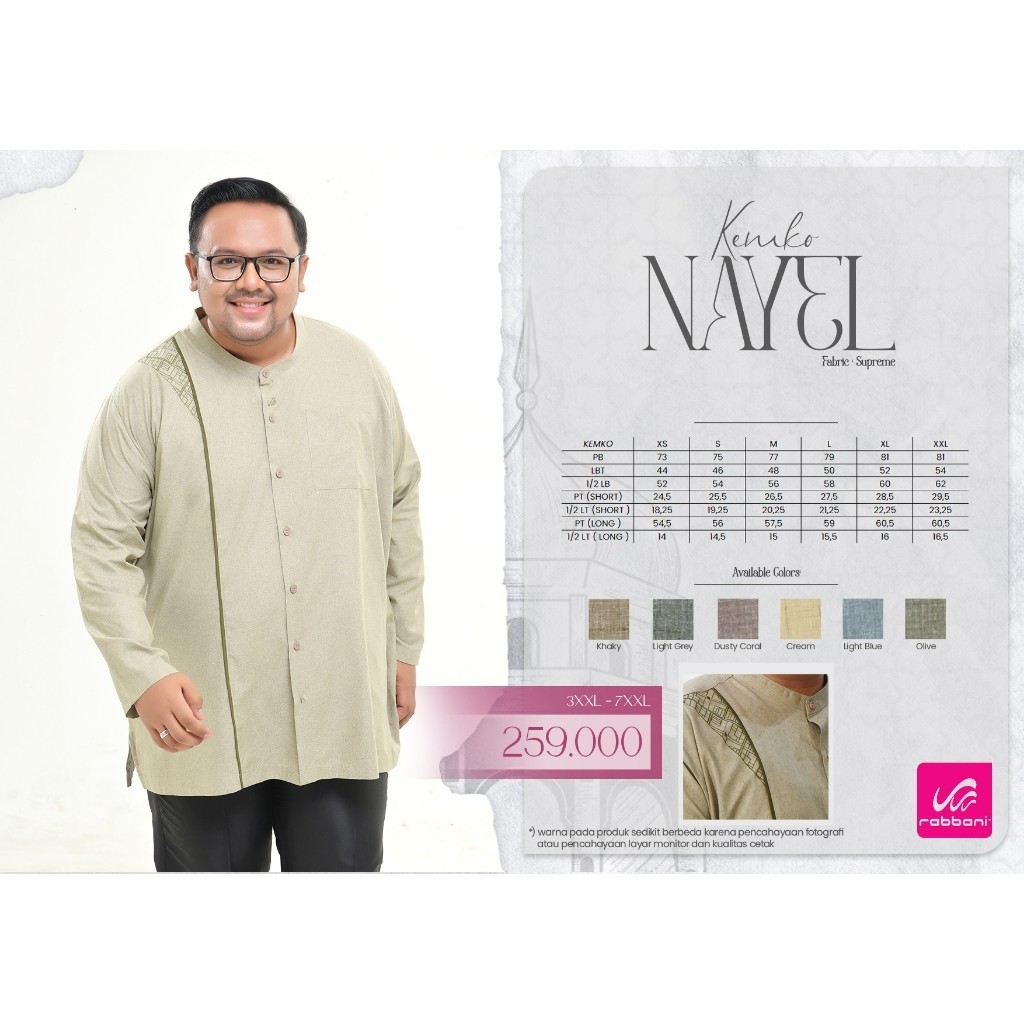 Jual Rabbani - Kemko Nayel F5Z Blg Baju Koko Father Big Size | Shopee ...