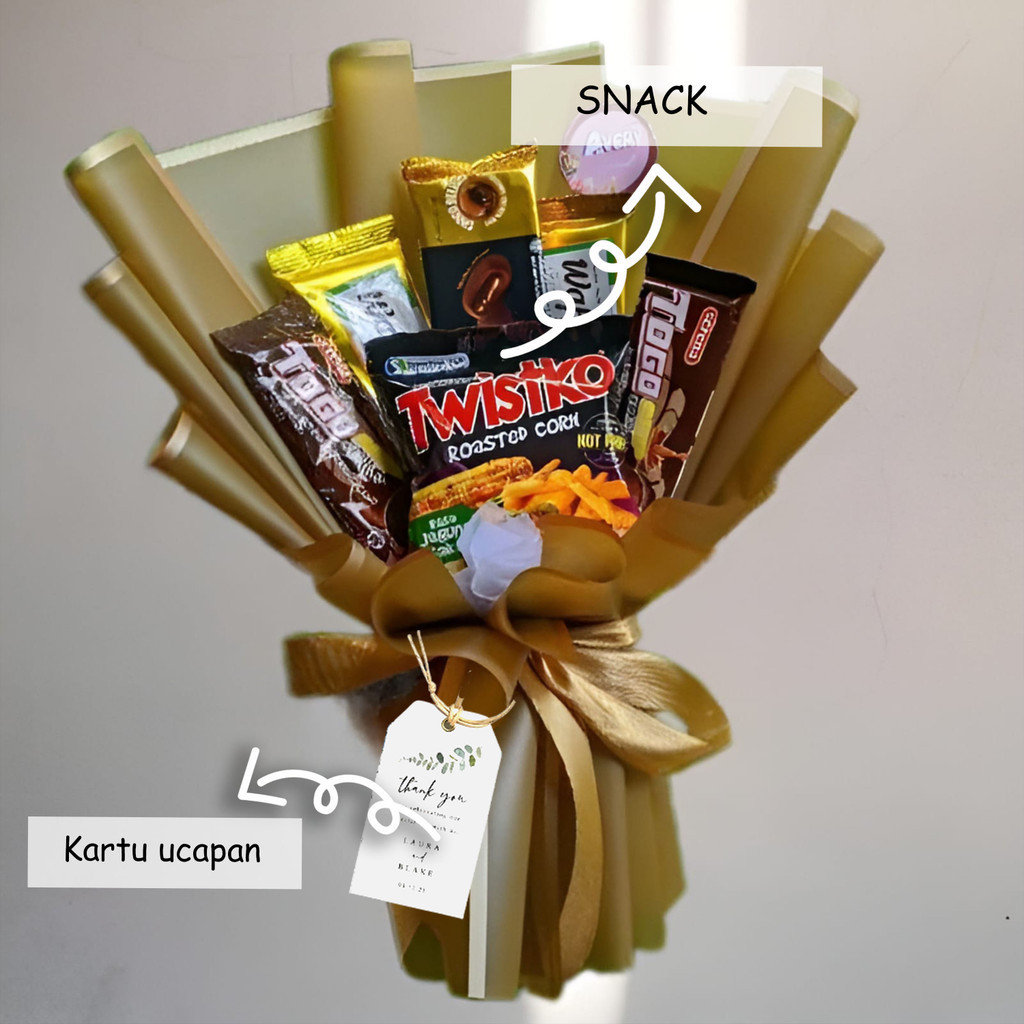 Jual BUKET SNACK/ BUCKET SNACK JAJANAN MURAH / HADIAH WISUDA CHOCOLATOS ...
