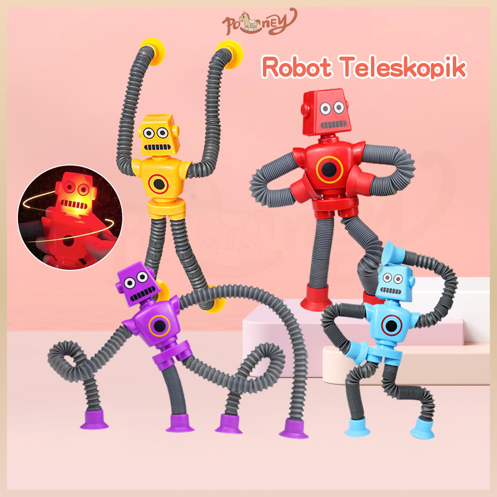 Jual Poney LED Tabung Telescopic robot jerapah Suction cup giraffe ...