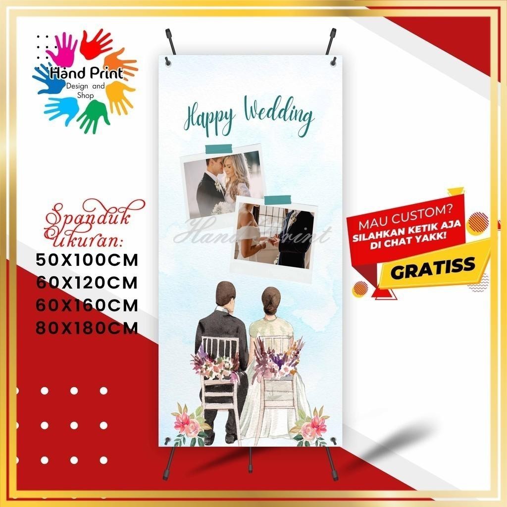 Jual SPANDUK BANNER Wedding Selamat Datang Di Pernikahan kami K MMT ...