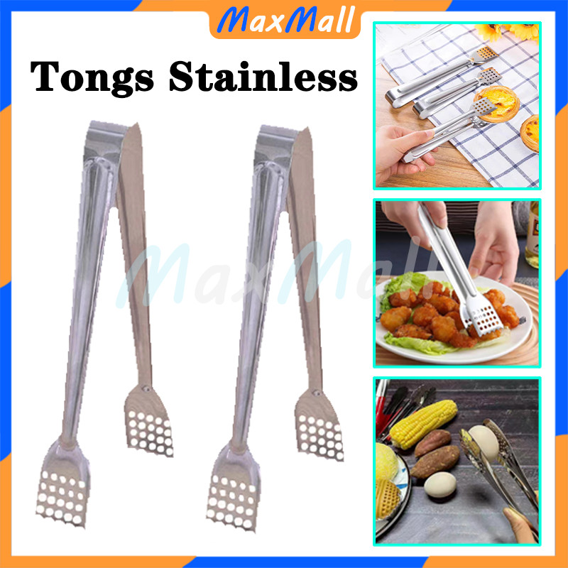 Jual Pencapit Makanan Kue Tongs Food Stainless Penjepit Capitan Kue ...